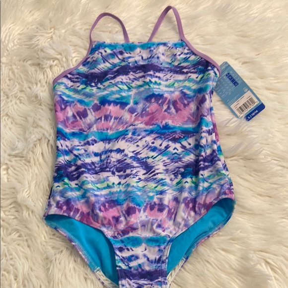 Speedo | Swim | Speedo Blue And Purple One Piece Swimsuit Vibrant ...